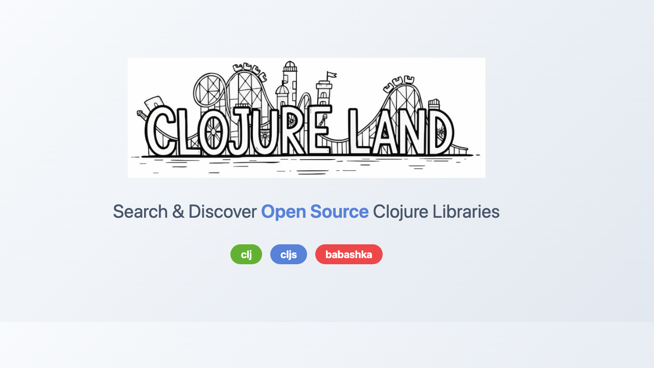 Clojure Land - Search & Discover Open Source Clojure Libraries